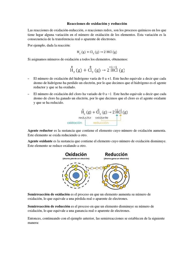 Clase9 - Reacciones de Oxidación y Reducción | PDF