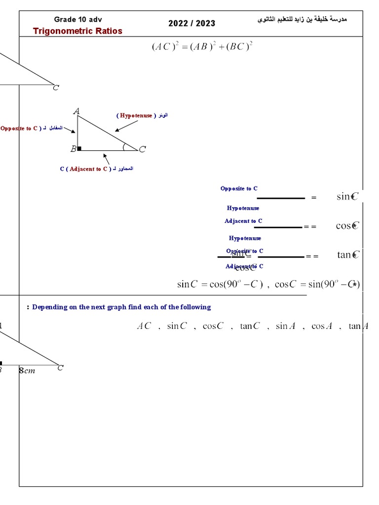 11-Trigonometric Ratios | PDF