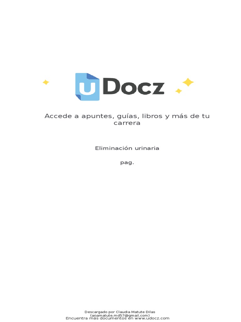 Eliminacion Urinaria 111990 Downloadable 3086059 | PDF | Micción ...