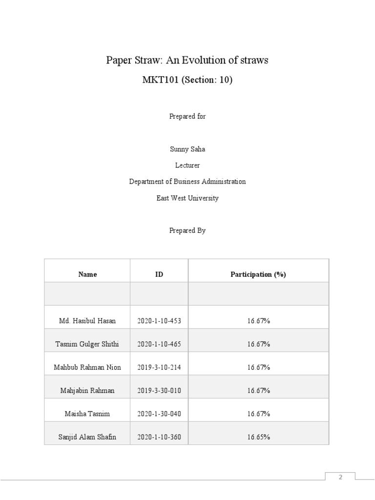 Paper Straw by Amigos 2 | PDF | Marketing | Market Segmentation