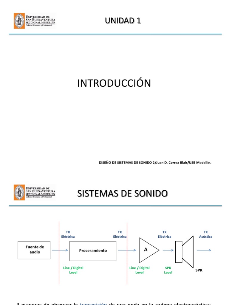 01 Introducción A Los Sistemas de Sonido | PDF | Decibel | Sonido