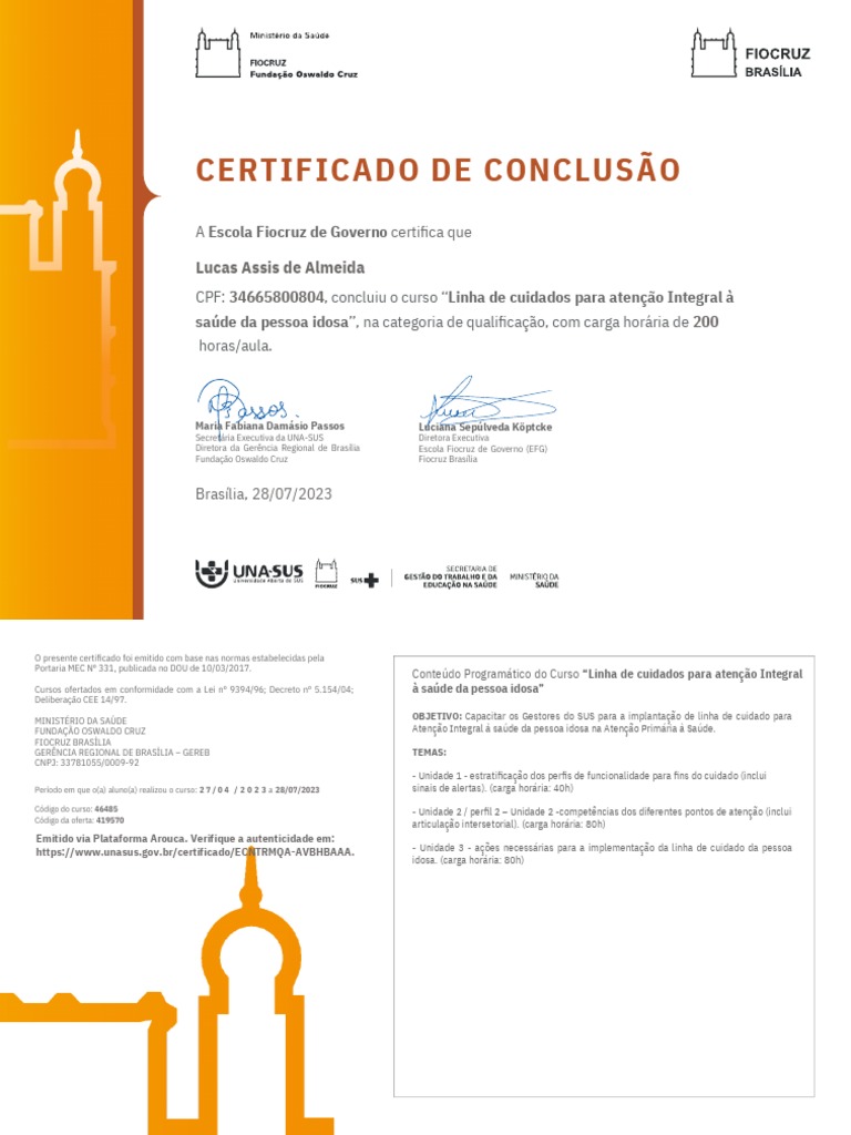 Certificado Linha de Cuidados Pa - PDF 20230817 164944 0000 | PDF | Sistema de saúde