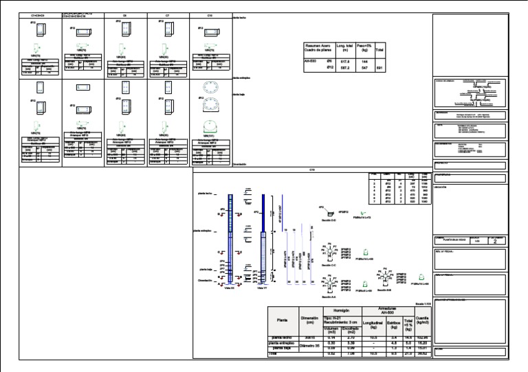 Cuadro de Columnas | Descargar gratis PDF | Construyendo tecnología | Ingeniería estructural