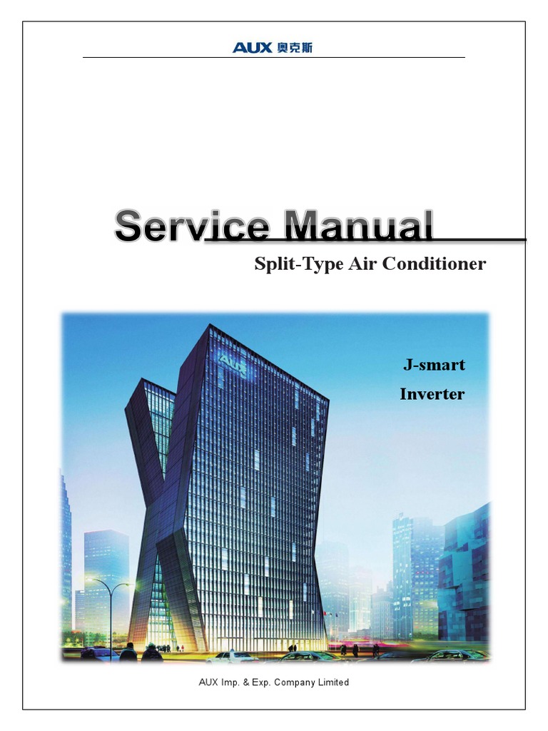 AUX Brand Technical Service Manual 1.1 RAC J-Smart Seria T1 R32 2020 ...