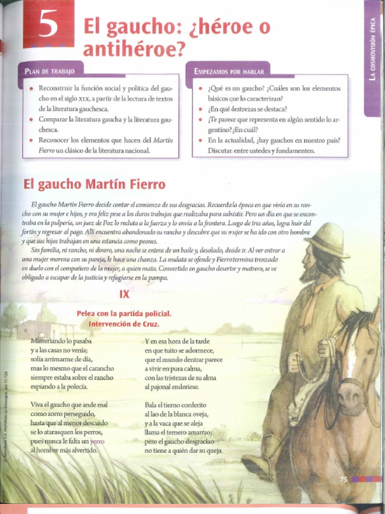 Martin Fierro Fragmentos. | PDF