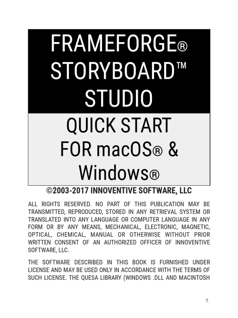 FrameForge Storyboard Studio Quick Start | PDF | Camera | Icon (Computing)
