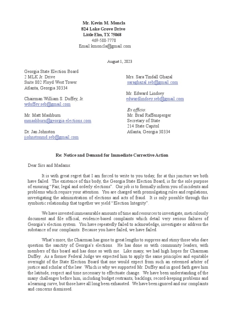 Letter To SEB-08-01 | PDF