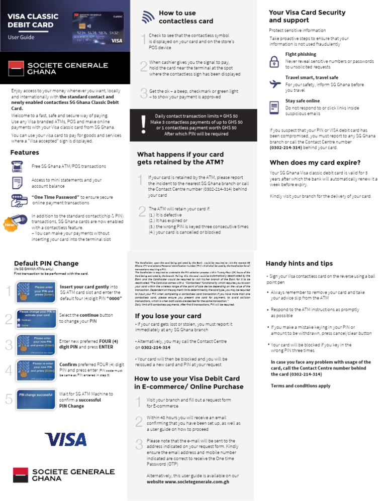 Classic Card User Guide | PDF | Personal Identification Number | Debit Card