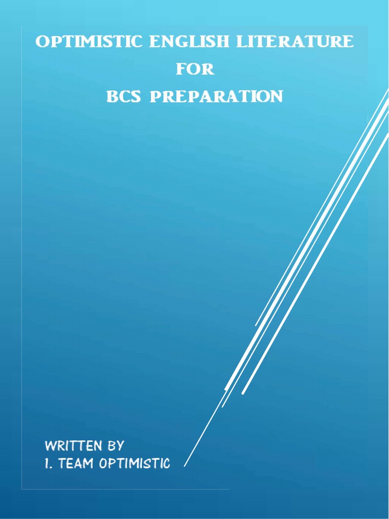 Optimistic English Literature For BCS | PDF Optimistic English Literature For BCS | PDF