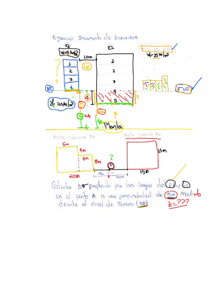Ejercicios de Incrementos 1 Geotecnia V3 | PDF