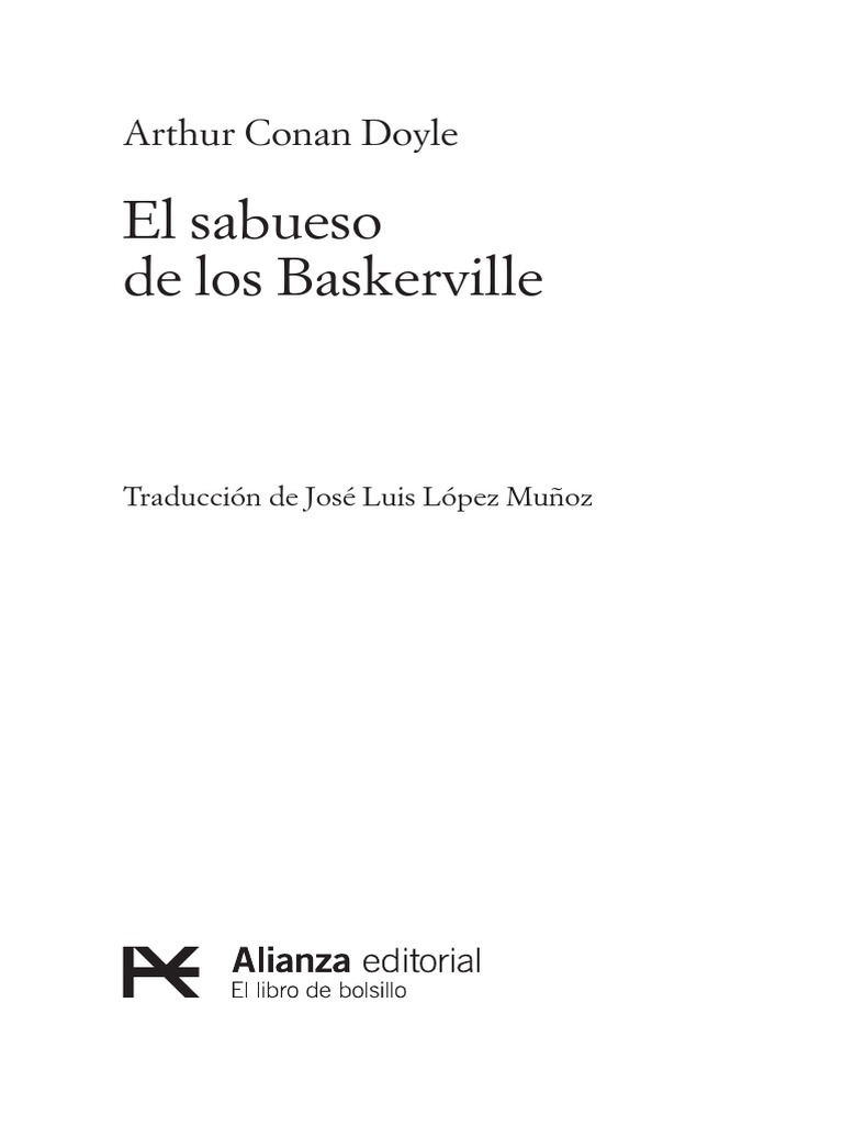 el-sabueso-de-los-baskerville | PDF | El perro de los Baskerville | Sherlock Holmes