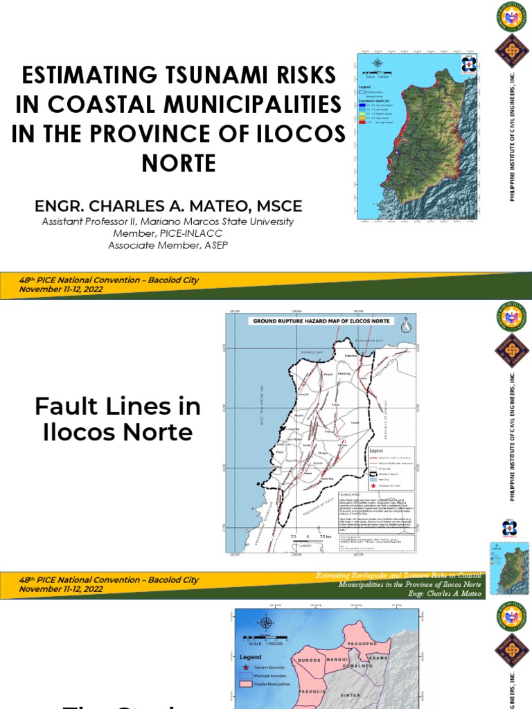 WE SD - Charles Mateo PICENATCON48thPresentationforDIs | PDF | Tsunami | Earthquakes