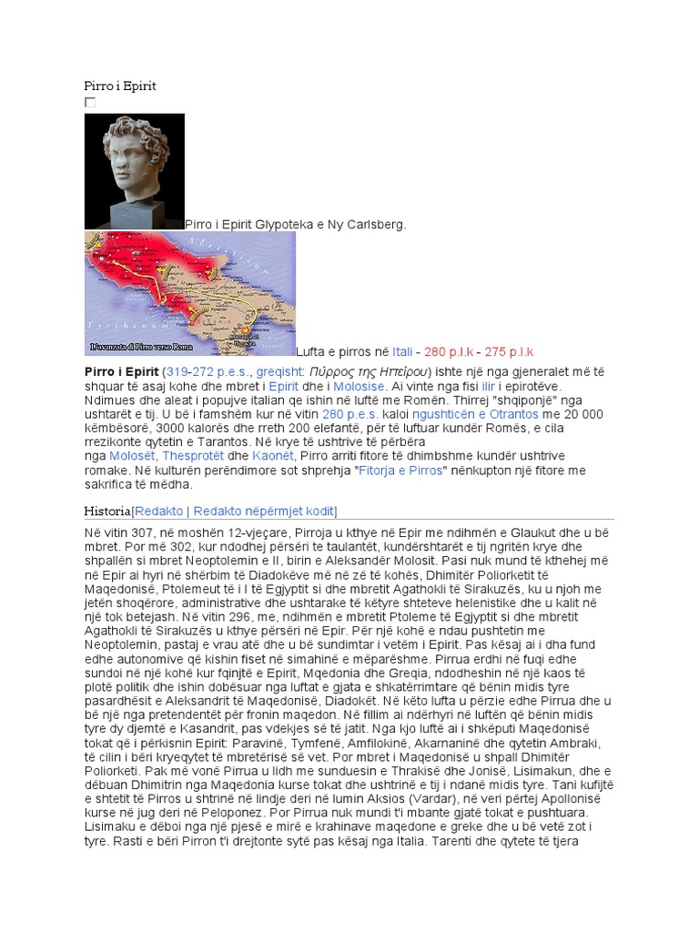 Pirro I Epirit, Epiri | PDF