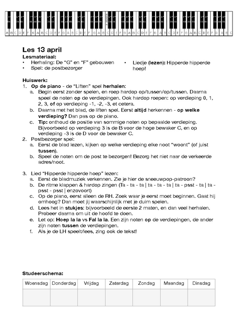 Lesbrief (Lesson Plan) | PDF