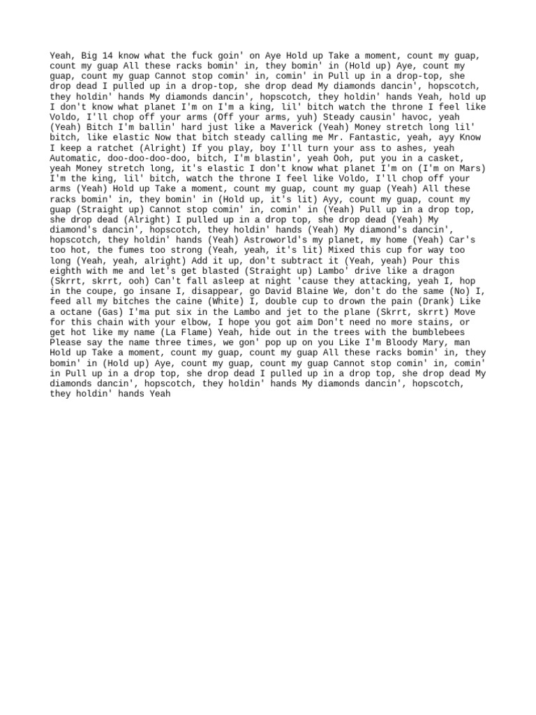 Trippie Redd Dark Knight Dummo | PDF