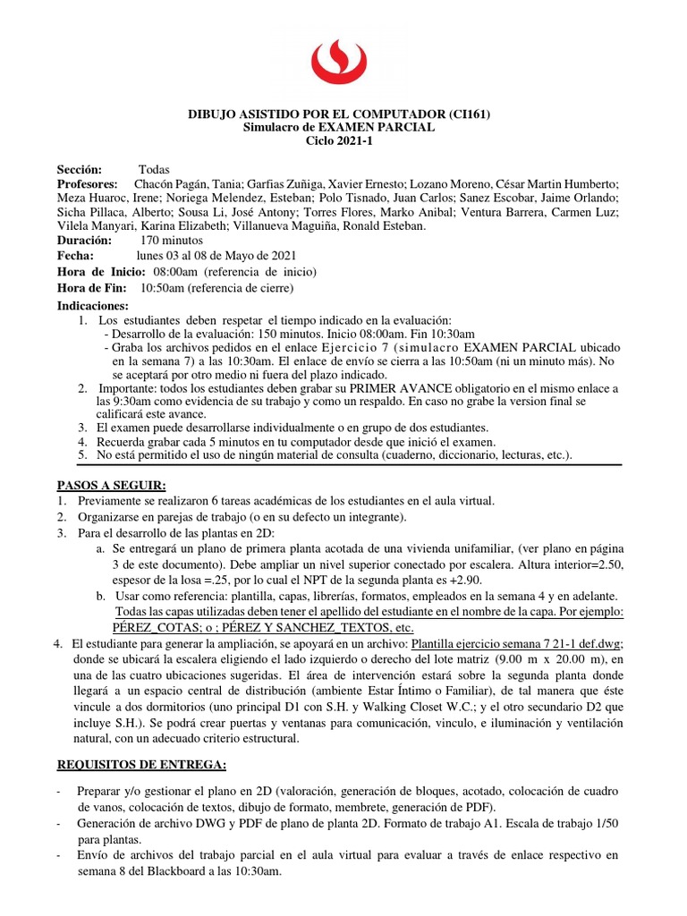 Simulacro Parcial 2021-1 REPASOOOOO | PDF