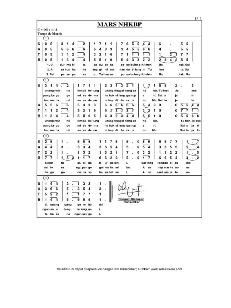 Koor Mars NHKBP | PDF