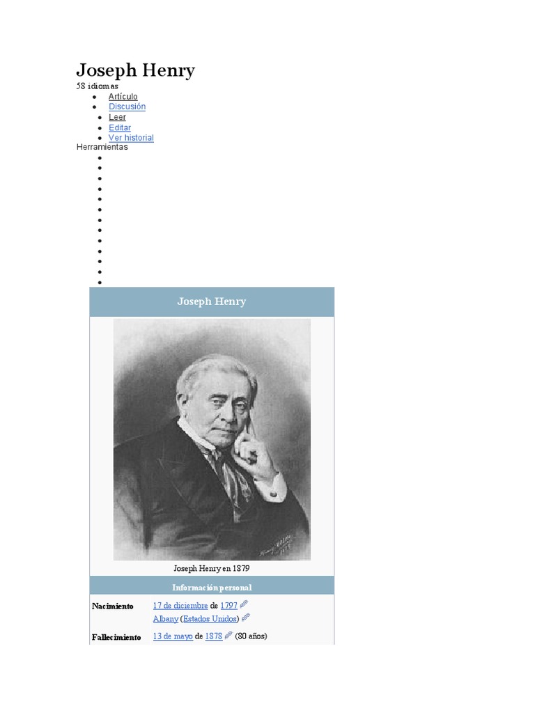 Joseph Henry | PDF | Física teórica | Science