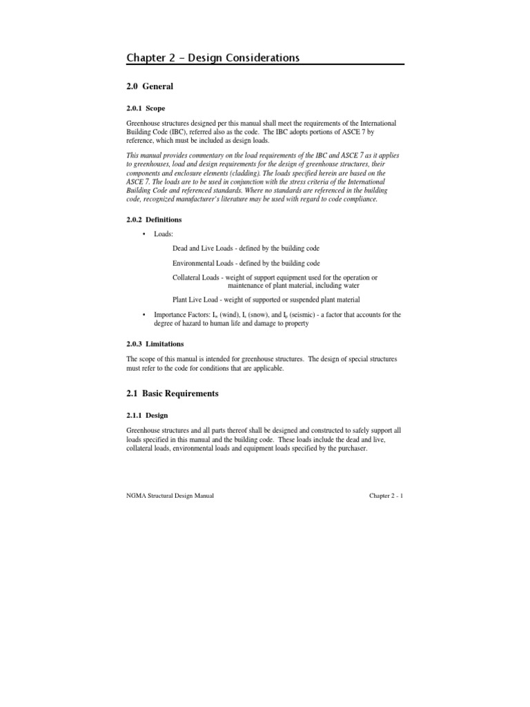 NGMA Design | PDF | Structural Load | Snow