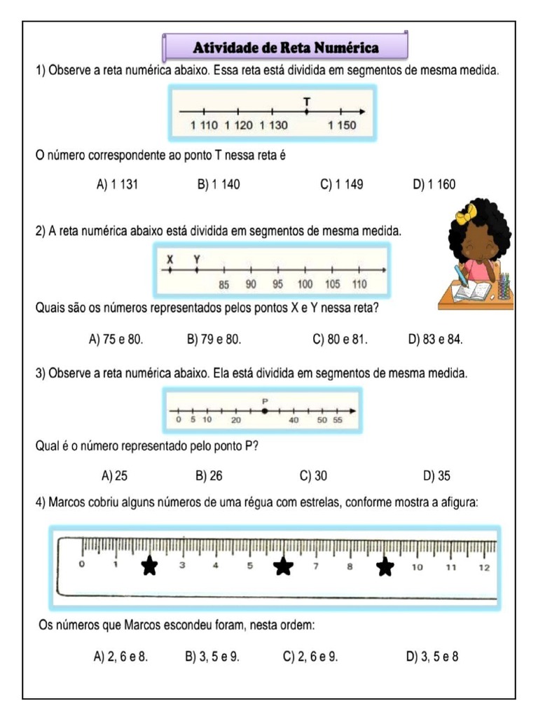 Atividade Reta Numérica | PDF