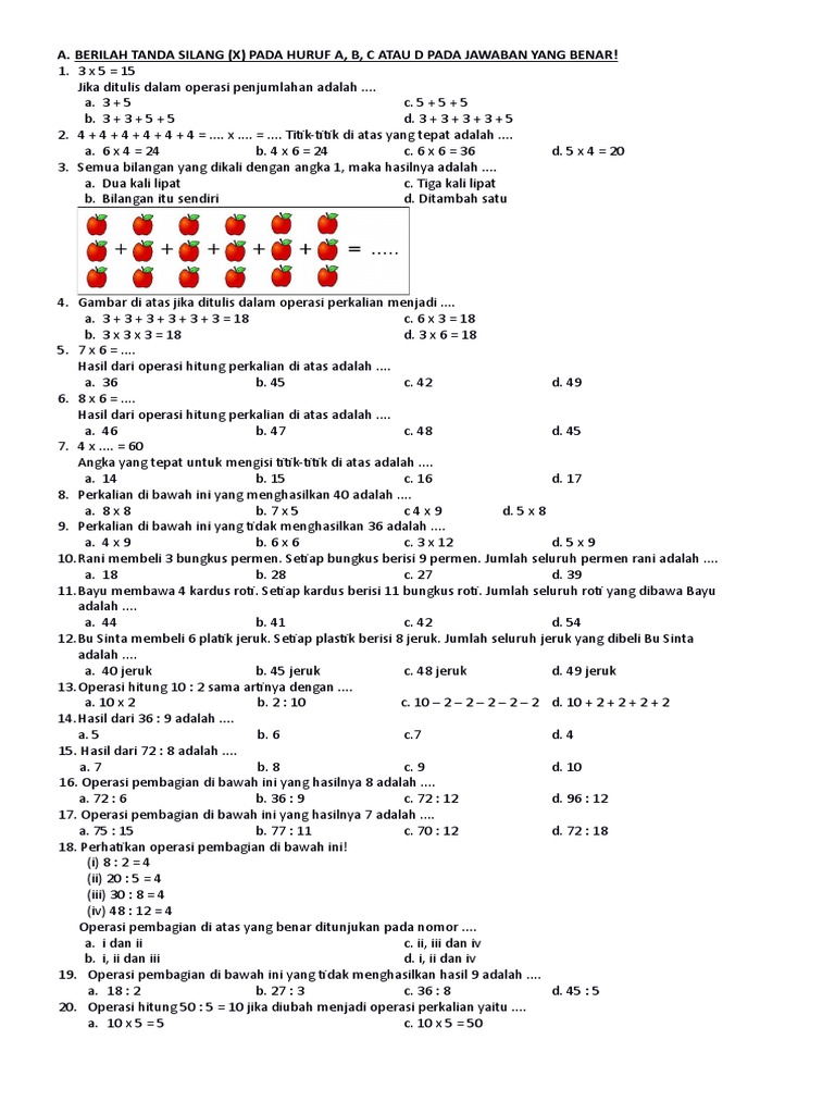 Tambahan Qorie. Perkalian Dan Pembagian | PDF | Metode & Bahan Ajar