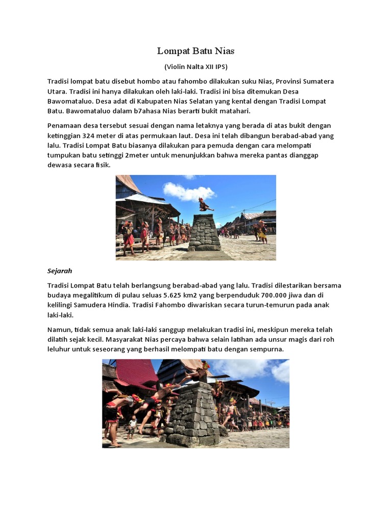Lompat Batu Nias | PDF