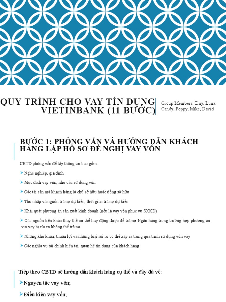 Quy Trình Tín D NG Viettinbank - Final | PDF