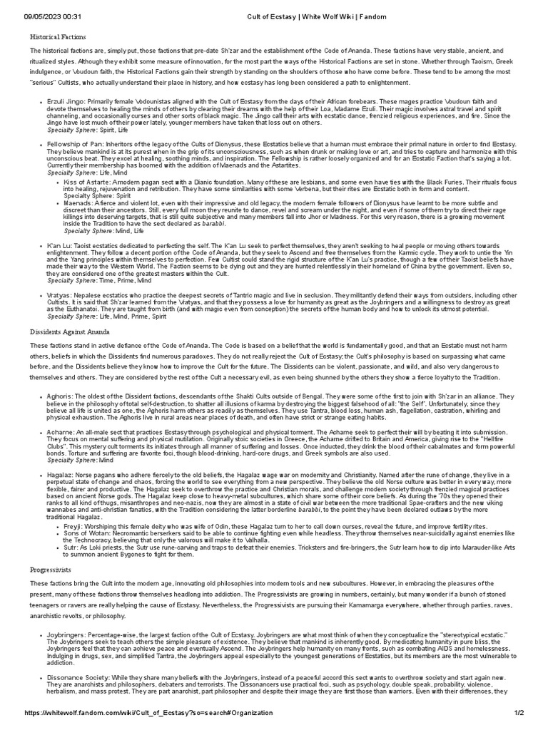 Cult of Ecstasy | PDF | Religious Ecstasy | Tantra