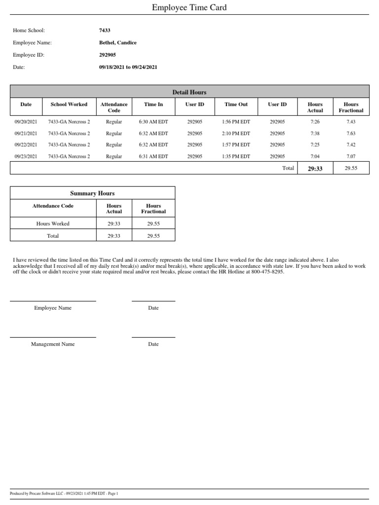 Employee Time Card 3 | PDF | Computing | Business