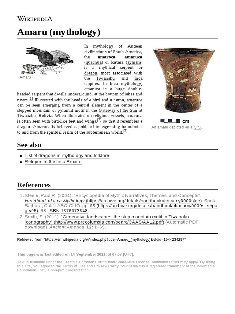 Amaru (Mythology) | PDF