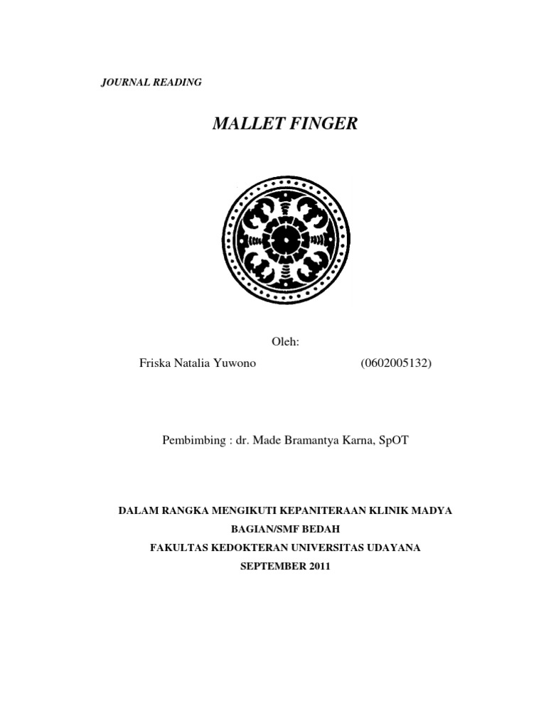 Mallet Finger | PDF
