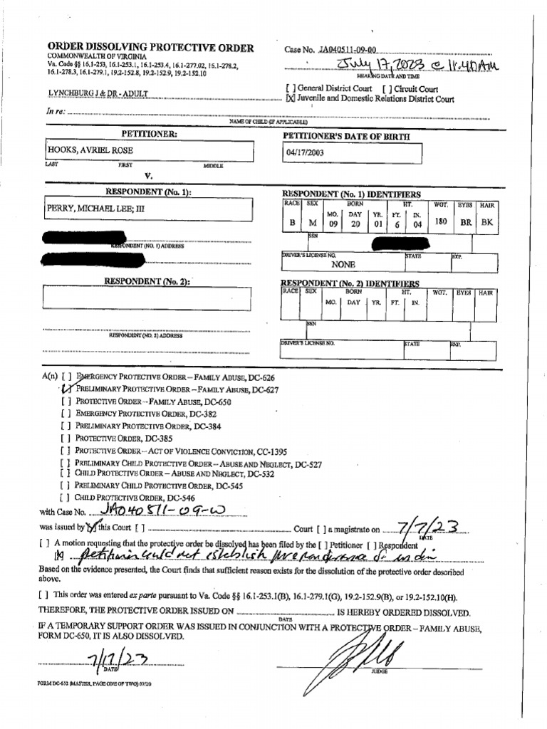 Michael Perry III Protective Order | PDF