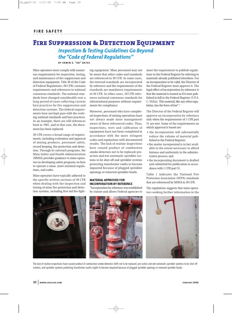 Coal Age Article Fire Safety HSBPLC | PDF | Fire Sprinkler System ...