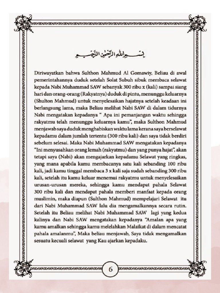 Selawat Sultan 300k | PDF