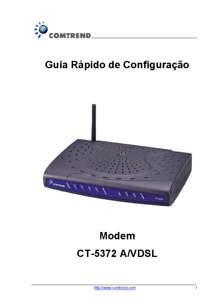 Manual Router Comtrend CT-5372 GVT | PDF