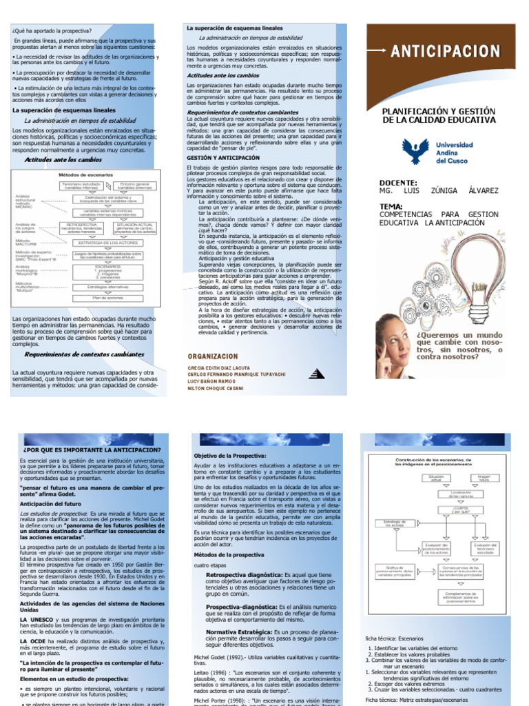7 Triptico | PDF | Planificación