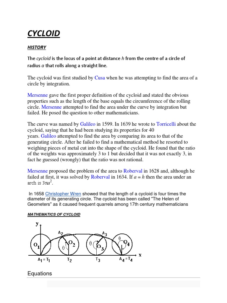 CYCLOID | Geometric Shapes | Geometry