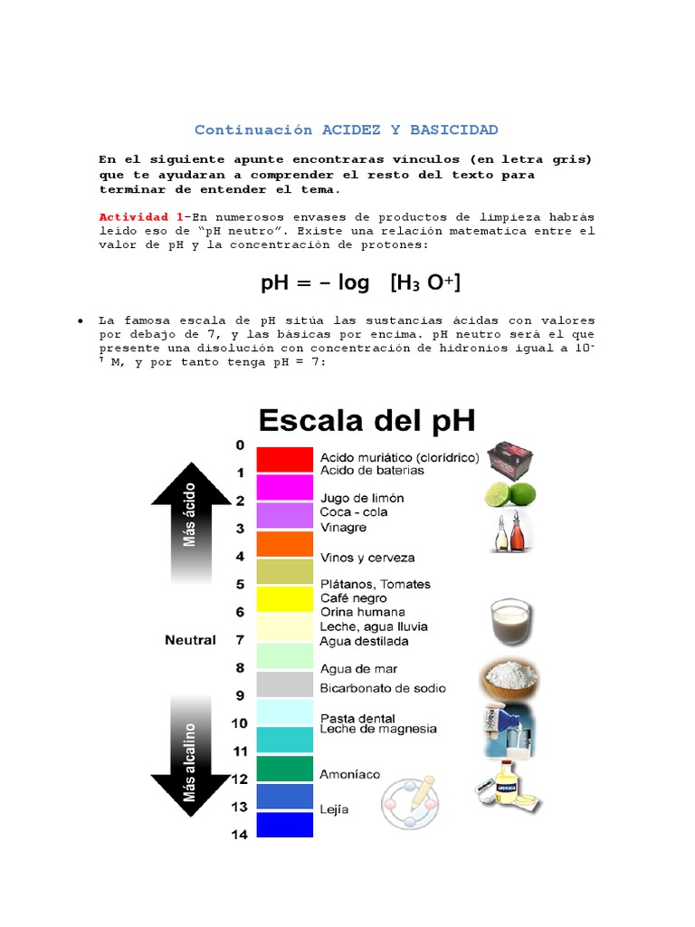 A9 - Acidez y Basicidad Parte 2 | PDF | Ph | Ácido