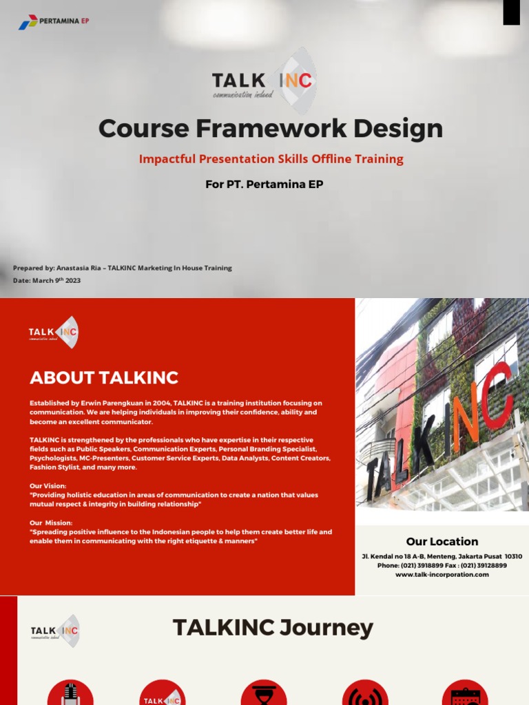 TALKINC Proposal Training Program | PDF | Communication | Nonverbal ...