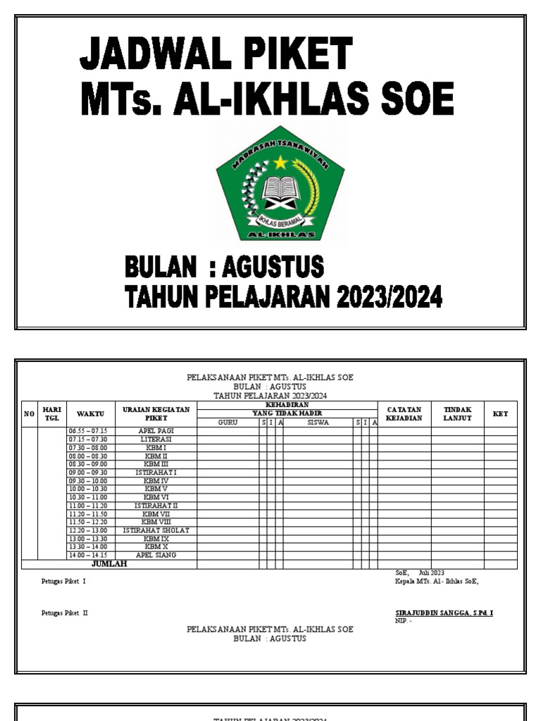 Buku Piket 2023 | PDF