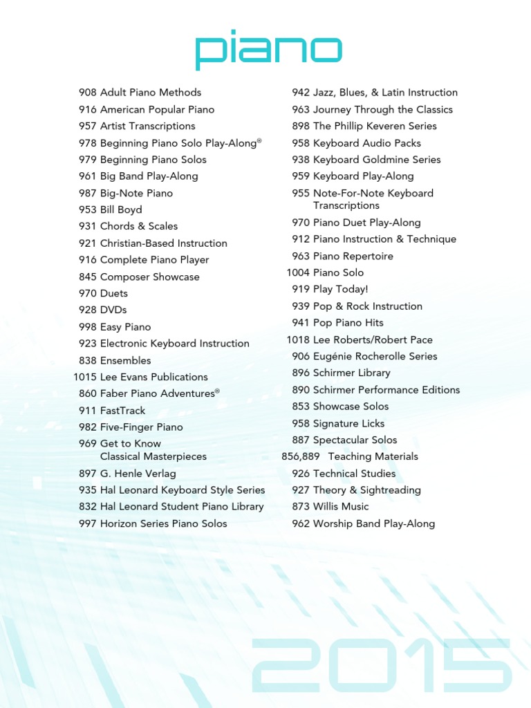 Cat Music 12 Piano 12015 Pdf Piano Chord Music