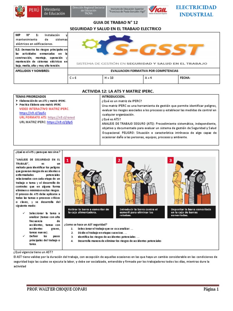 Guia de Laboratorio Ats Iperc | PDF | Riesgo | Toma de decisiones