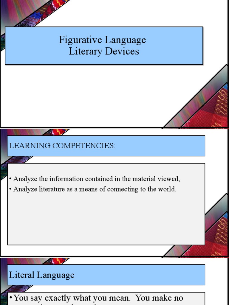 Figurative Language & Literary Devices | Download Free PDF | Poetry ...