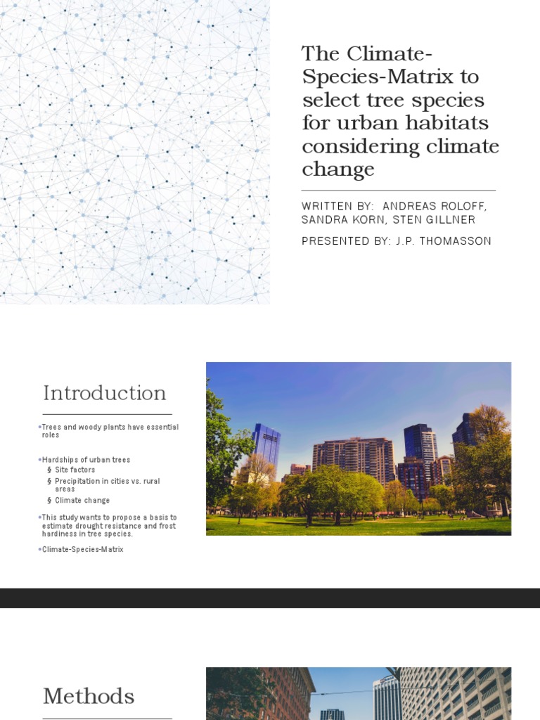 Climate Species Matrix | PDF | Precipitation | Trees