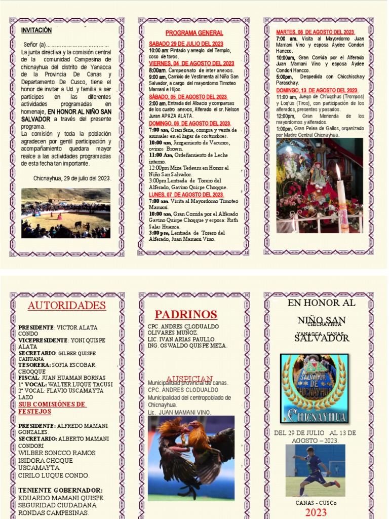 TRIPTICO - 2023 | PDF