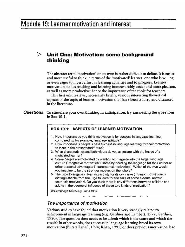 4-Learner Differences and Motivation A Course in Language Teaching ... 4-Learner Differences and Motivation A Course in Language Teaching ...