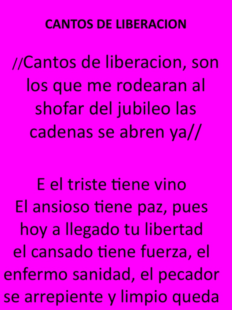 Cantos de Liberacion | PDF | Tetragrammaton | Creencia religiosa y doctrina
