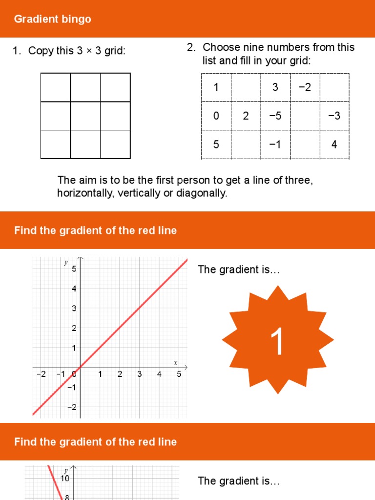 Gradient Bingo | PDF