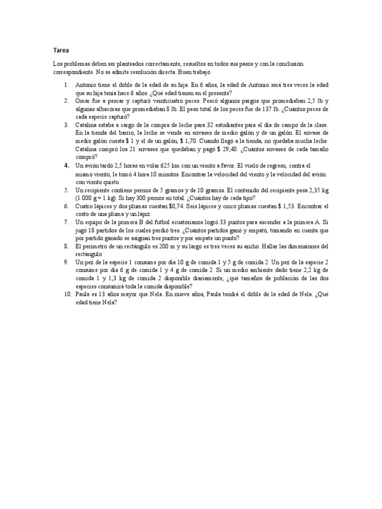 Problemas Matemáticos Resueltos Paso a Paso | PDF