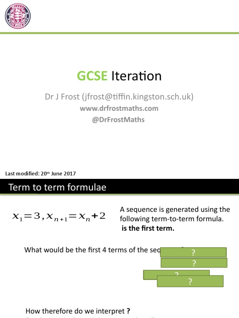 GCSE Iteration | Download Free PDF | Quadratic Equation | Equations